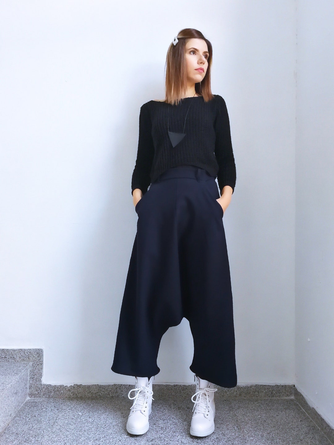 Extravagant Drop Crotch Pants, Drop Crotch Pants Women, Harem Pants ...