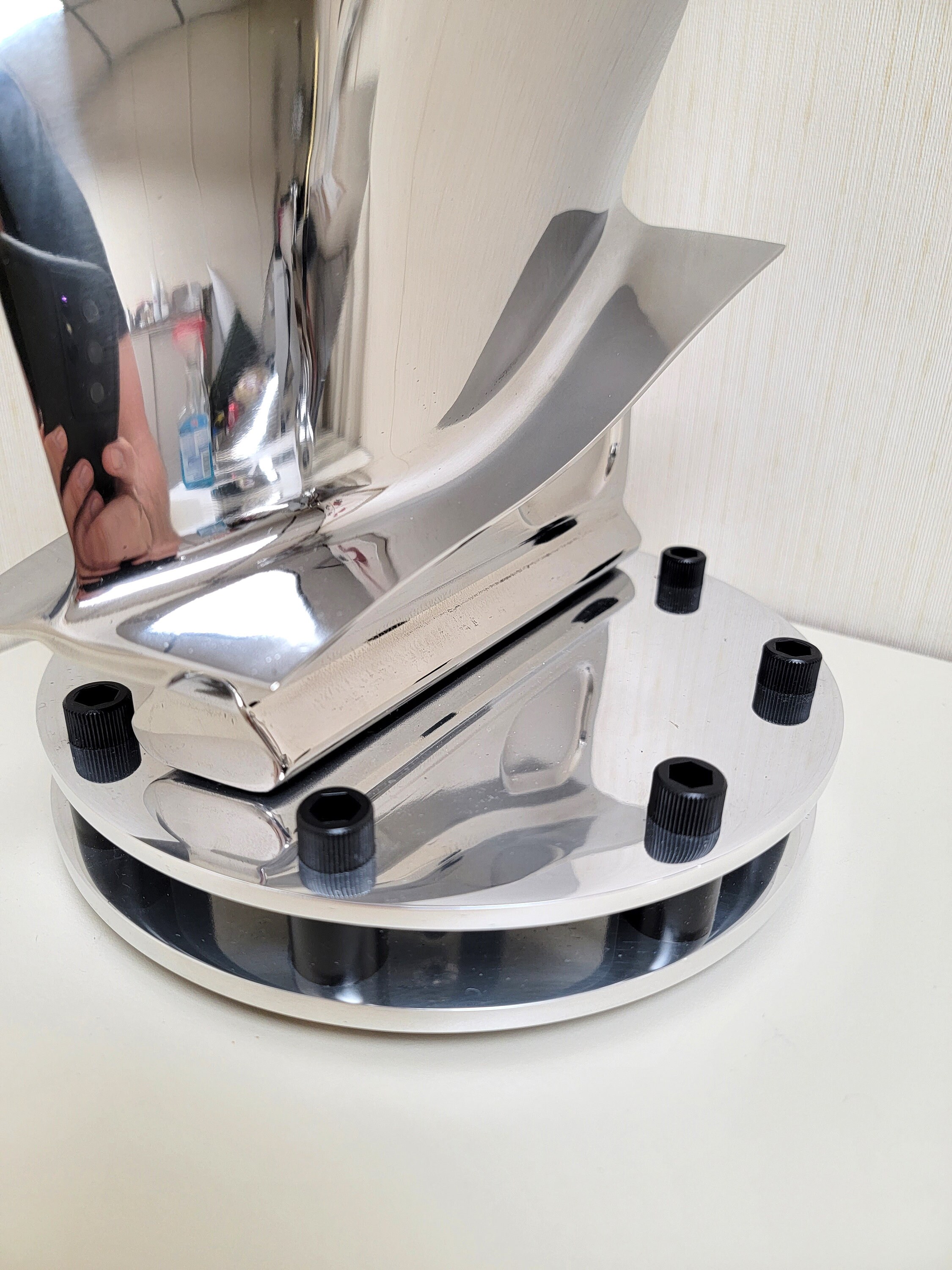 Boeing 747 Polished Pratt & Whitney PW4000 Jet Engine Blade Statue With ...