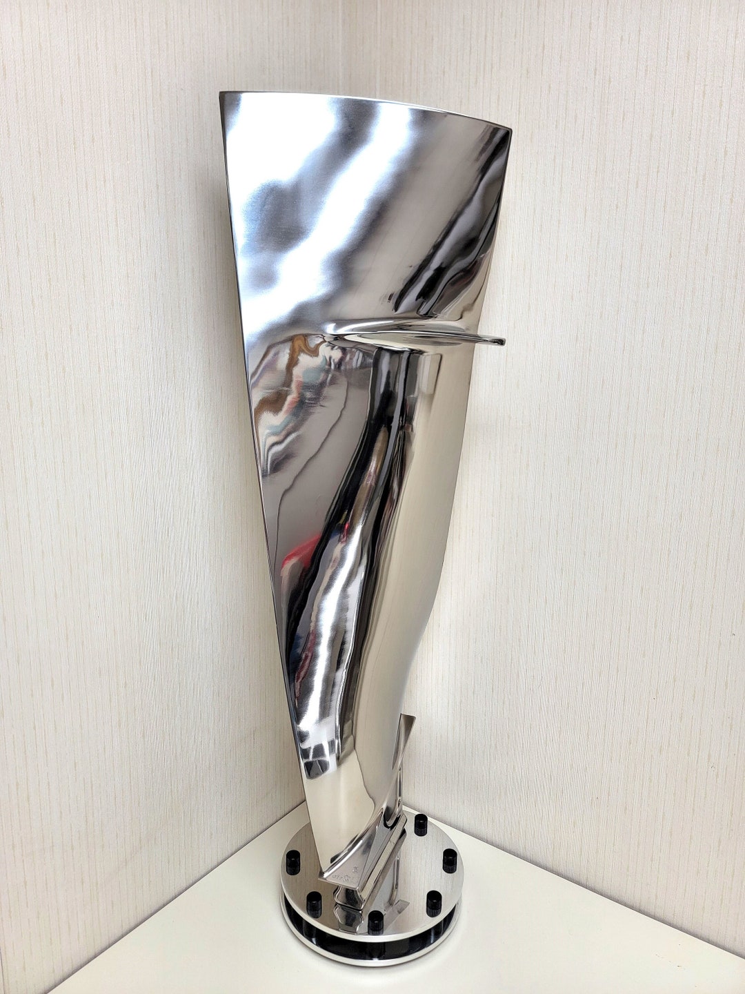 Boeing 747 Polished General Electric CF6 Jet Engine Blade Statue With ...