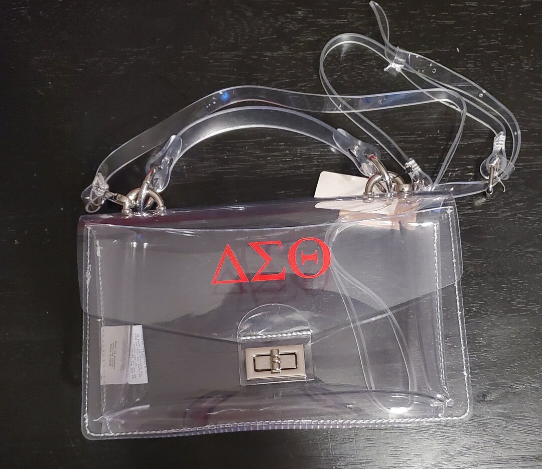 Delta Sigma Theta Clear Handbag - Etsy