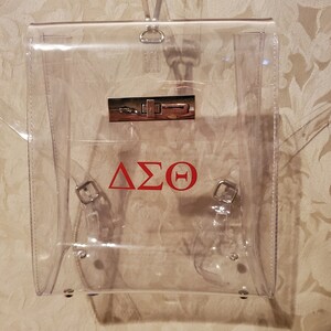 Delta Sigma Theta Clear Backpack - Etsy
