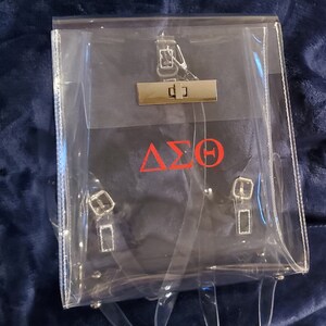 Delta Sigma Theta Clear Backpack - Etsy