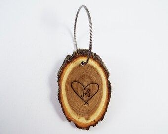 Tree carved initials | Etsy