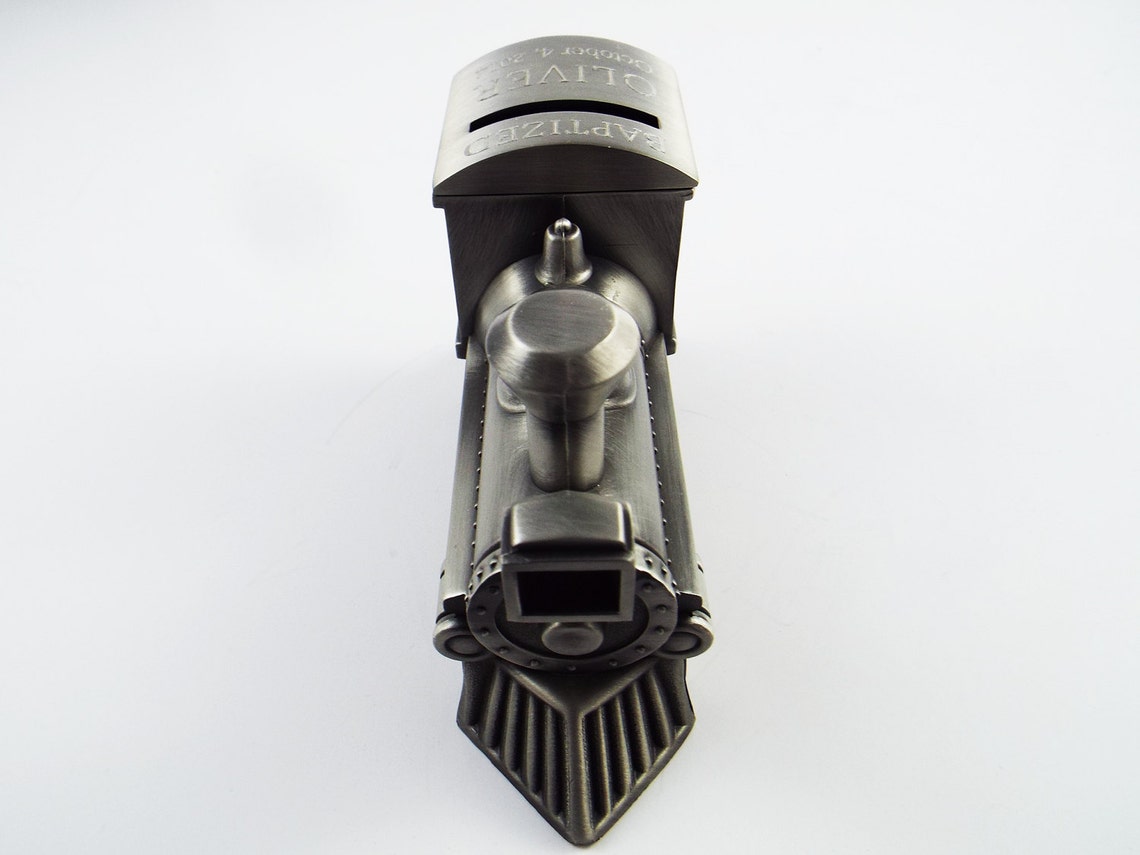 Personalized Train Bank Locomotive Piggy Bank Personalized - Etsy