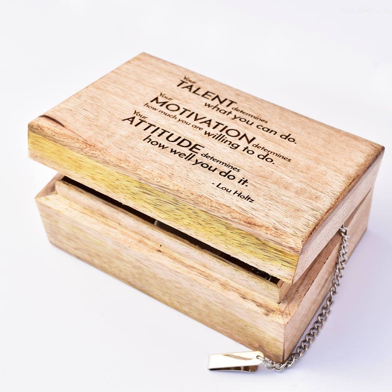 Inspirational Quote Box - Etsy