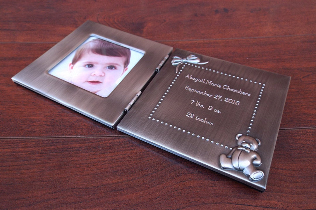 Personalized Baby Frame, 3 by 3 Inch Frame, Adorable Baby Gift, Newborn ...