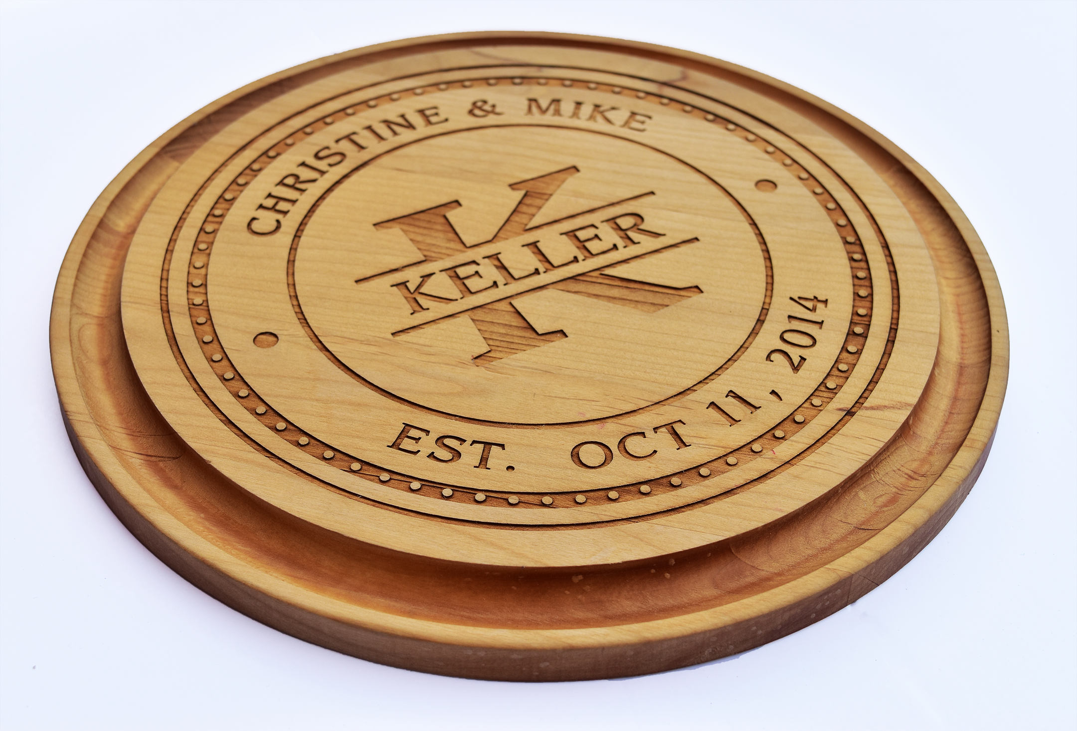 Personalized Cutting Board Engraved Circular Board Round - Etsy UK