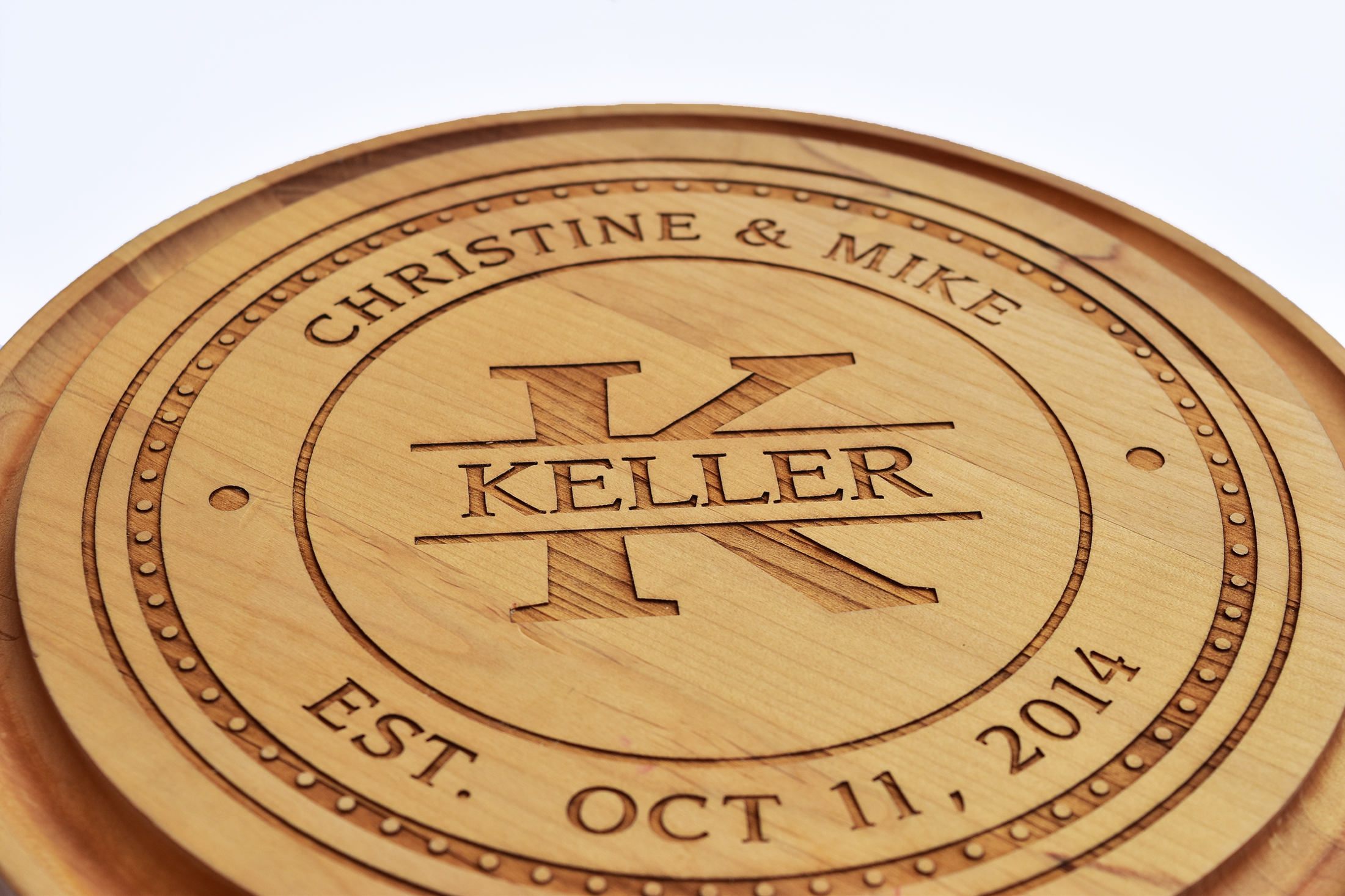 Personalized Cutting Board Engraved Circular Board Round | Etsy