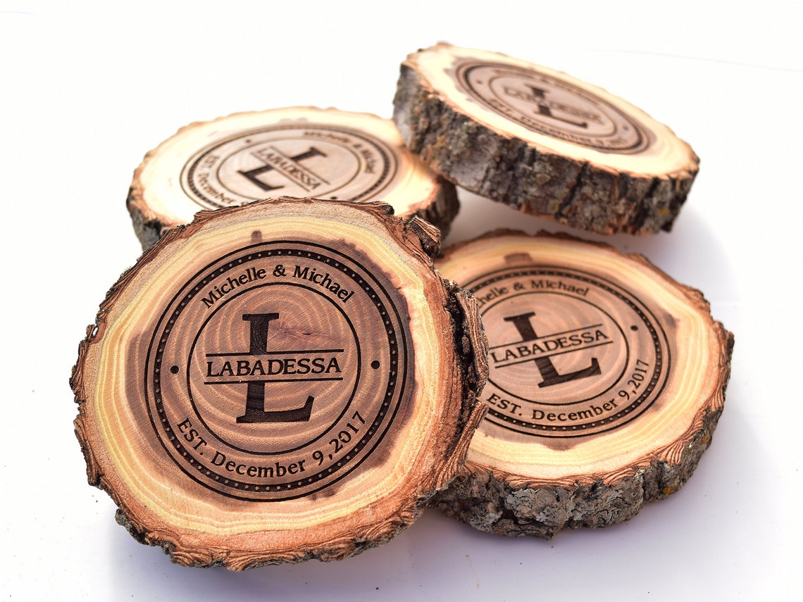 Fall Table Decor Wood Coasters Rustic Fall Decor Engraved - Etsy