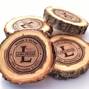 Fall Table Decor, Wood Coasters - Rustic Fall Decor, Engraved Rustic ...