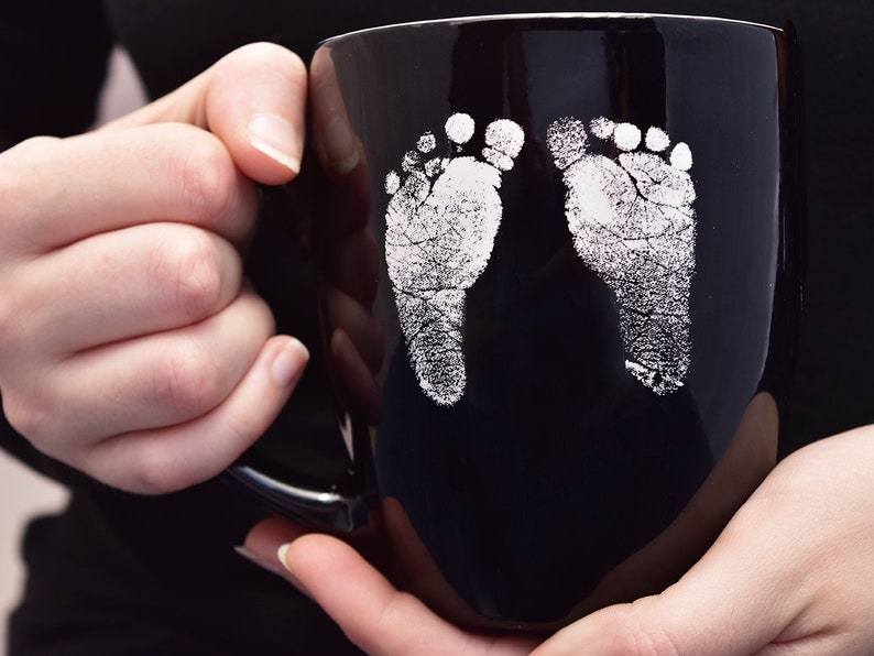 Personalized Foot Print Mug Foot Print Coffee Mug Actual - Etsy