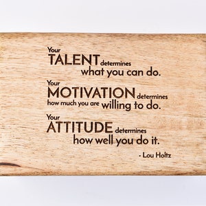 Personalized Wood Box, Rustic Quote Box, Custom Wooden Boxes, Lou Holtz ...