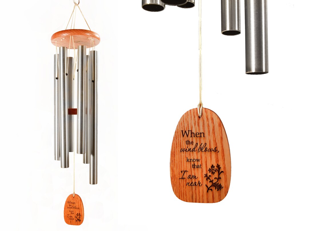 Personalized Memorial Wind Chime, Amazing Grace, Sympathy Gift - Etsy