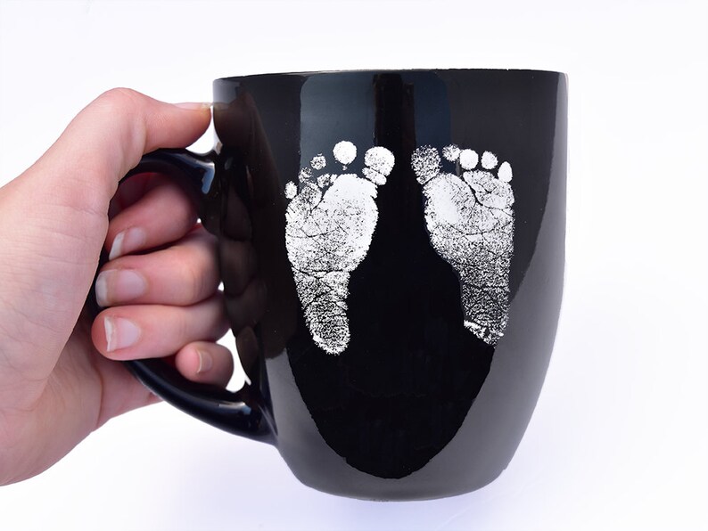 Personalized Foot Print Mug Foot Print Coffee Mug Actual - Etsy