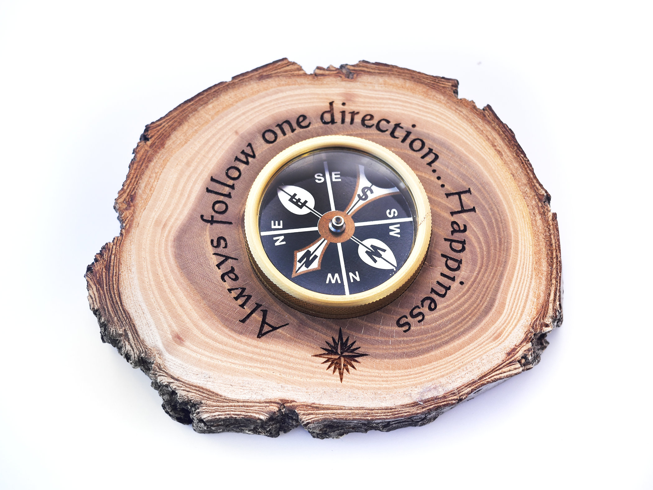 Unique Hiker Gift, Engraved Compass Holder, Personalized Compass ...