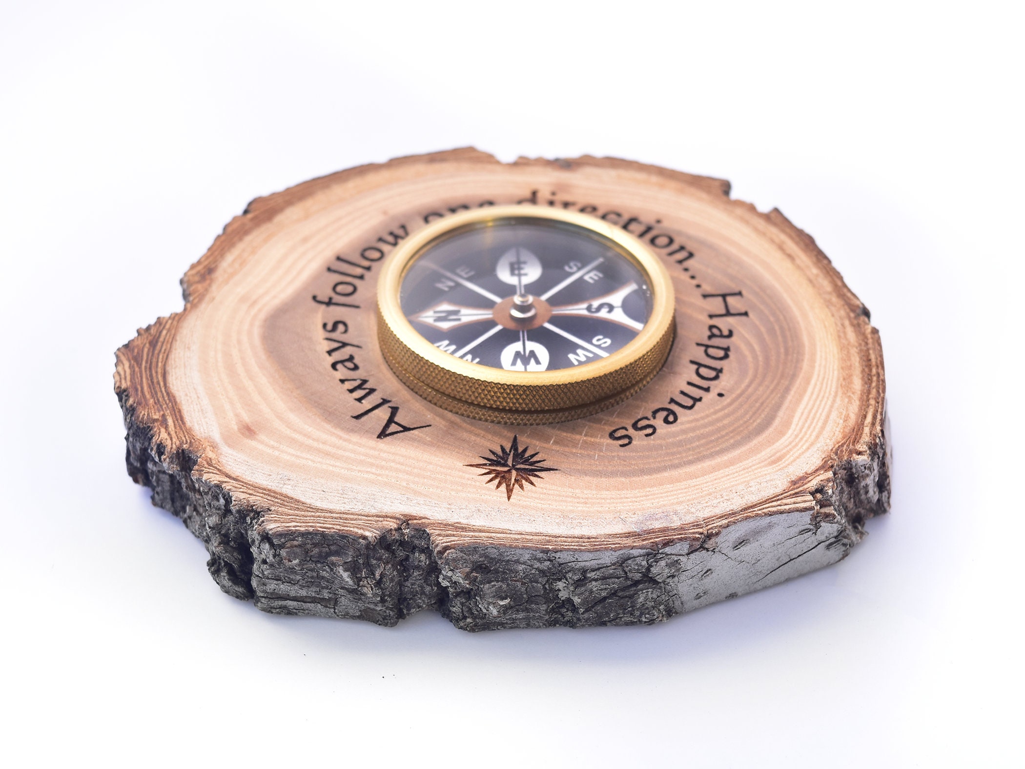 Unique Hiker Gift, Engraved Compass Holder, Personalized Compass ...