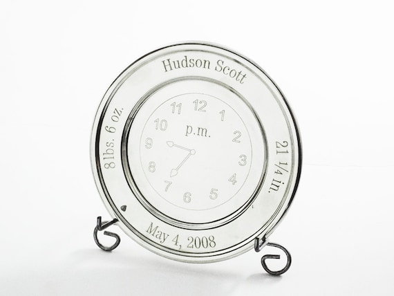 Personalized Baby Gift Birth Announcement Clock Baby Birth | Etsy