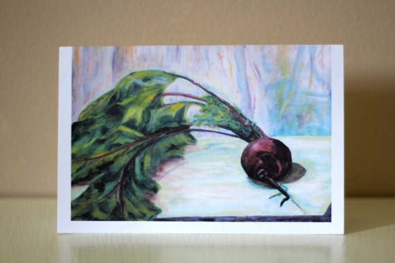 Blank 4x6 Fresh Purple Beet Greeting/note Card Garden/farm | Etsy