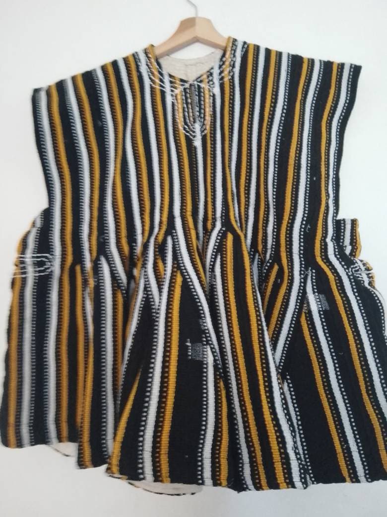 Northern Ghana Men Hand Woven Traditional Smock, Fugu Top/batakari ...