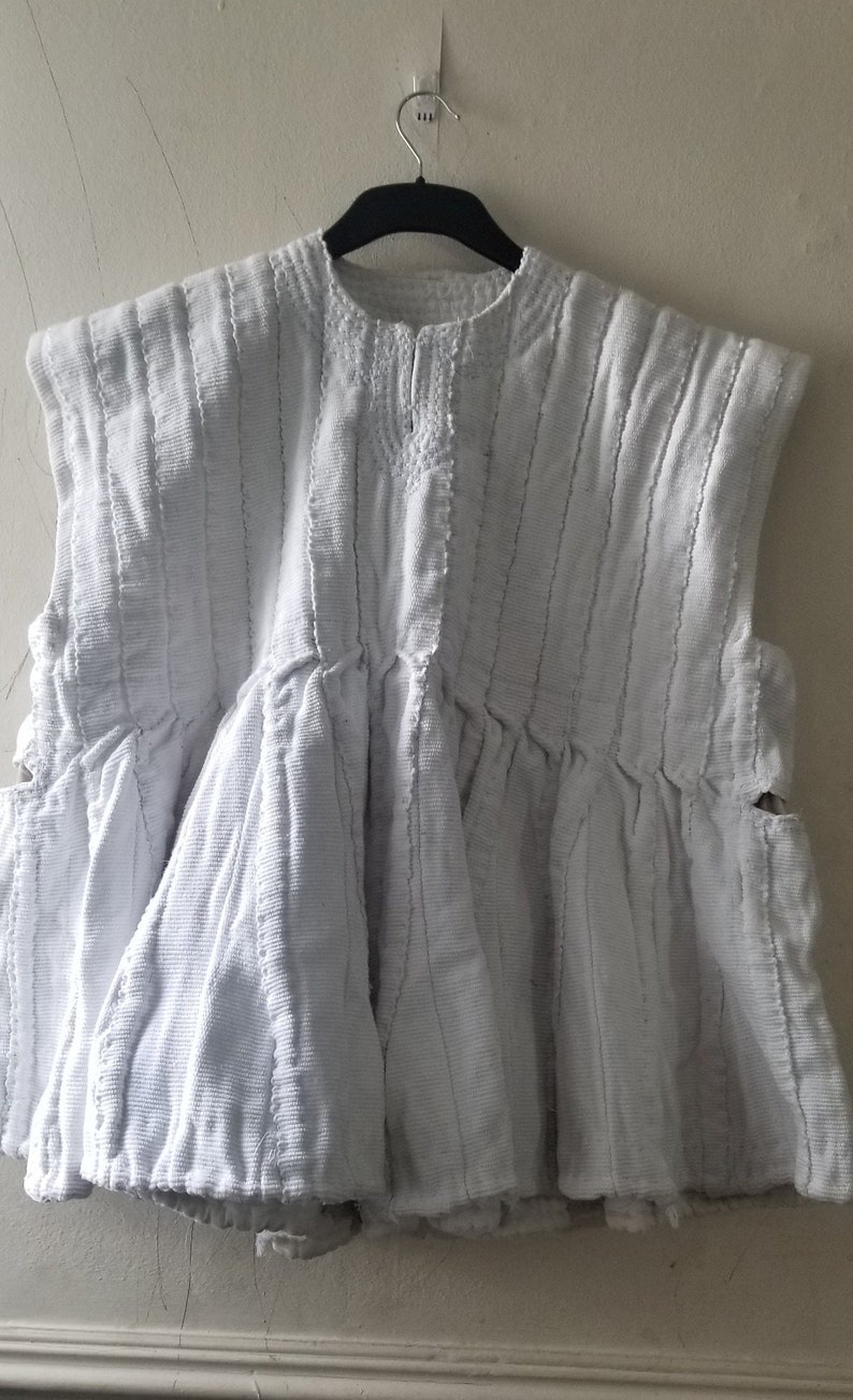 Quality White Short Sleeves Northern Ghana Men Hand Woven Traditional ...