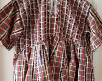 Qaulity Short Sleeve Northern Ghana Black Men Hand Woven Traditional ...