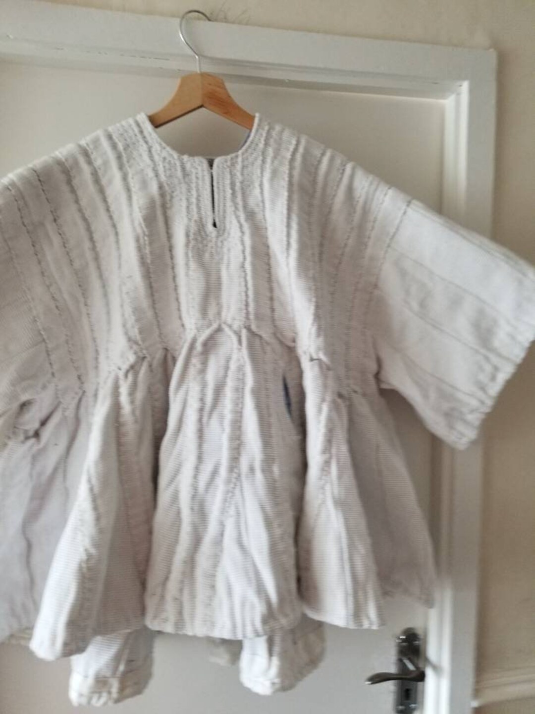 Qaulity Short Sleeve Northern Ghana White Men Hand Woven Traditional ...