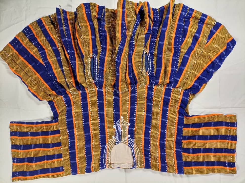 Qaulity Short Sleeve Orange Northern Ghana Men Hand Woven Traditional ...