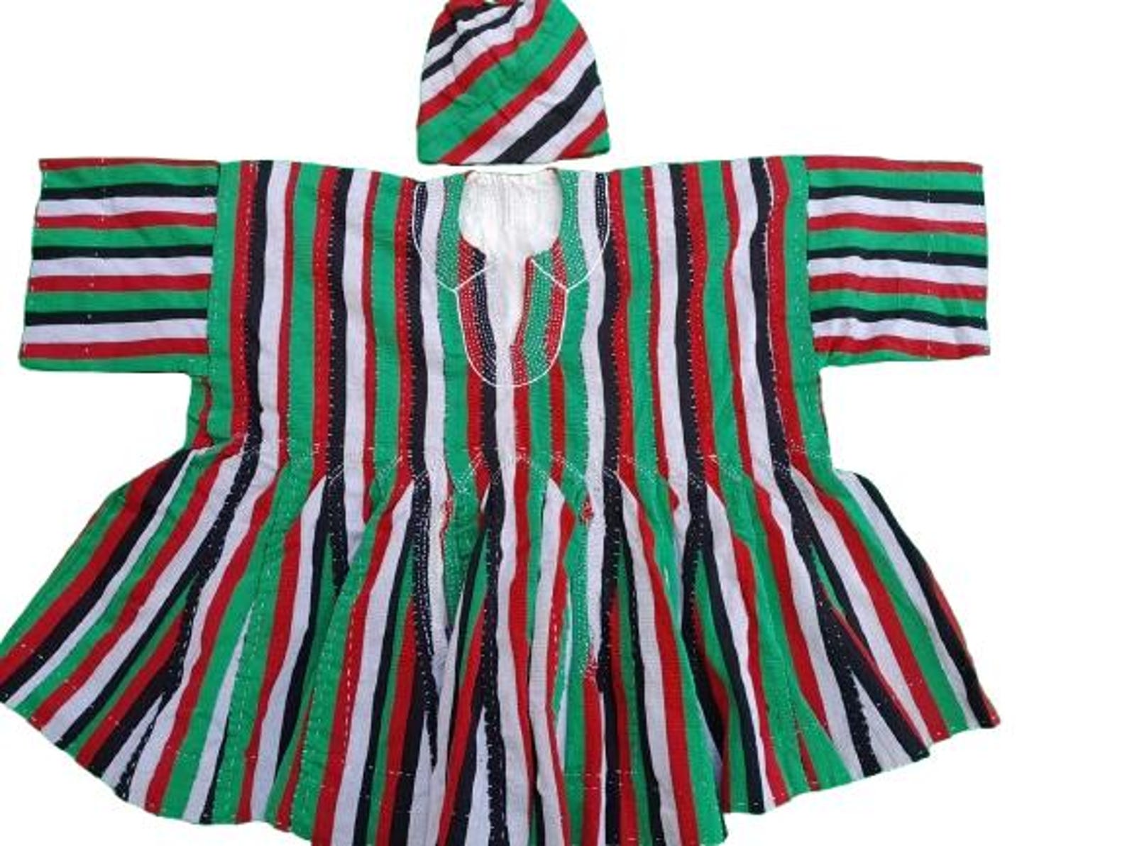 Quality Short Sleeve Northern Ghana Smock With Matching Hat,ndc Party ...