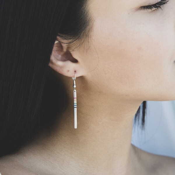 Vertical Bar Earring - Etsy