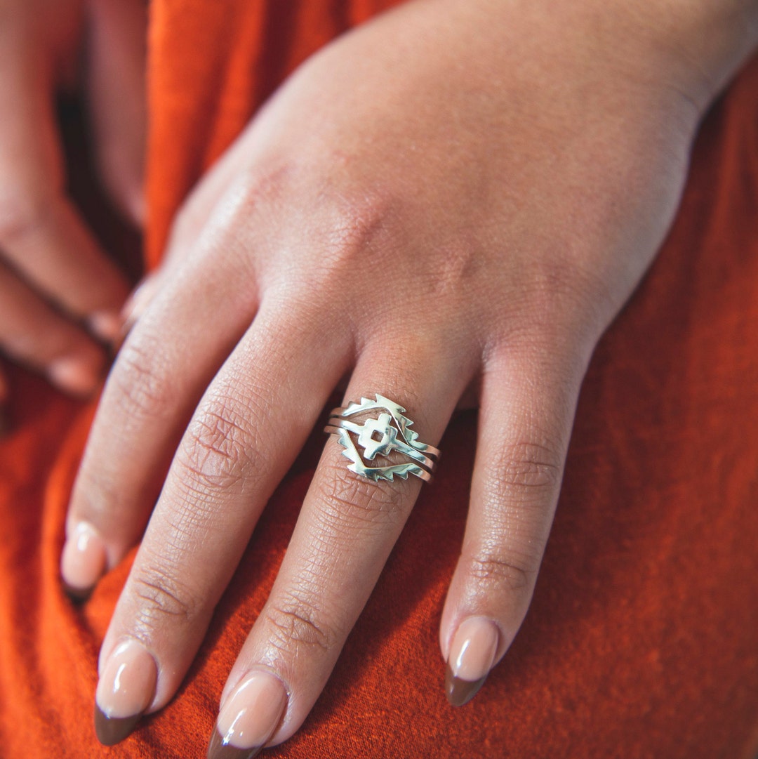 Stacker Ring Set, Southwest Rings, Unique Stacker Rings, Sterling ...