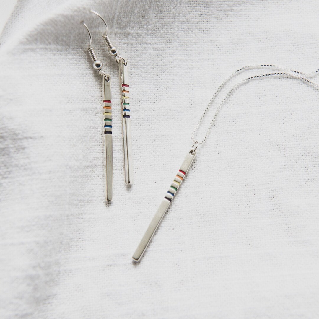 Rainbow LGBTQ Jewelry Set, Pride Jewelry Subtle, Pride Jewelry Set ...