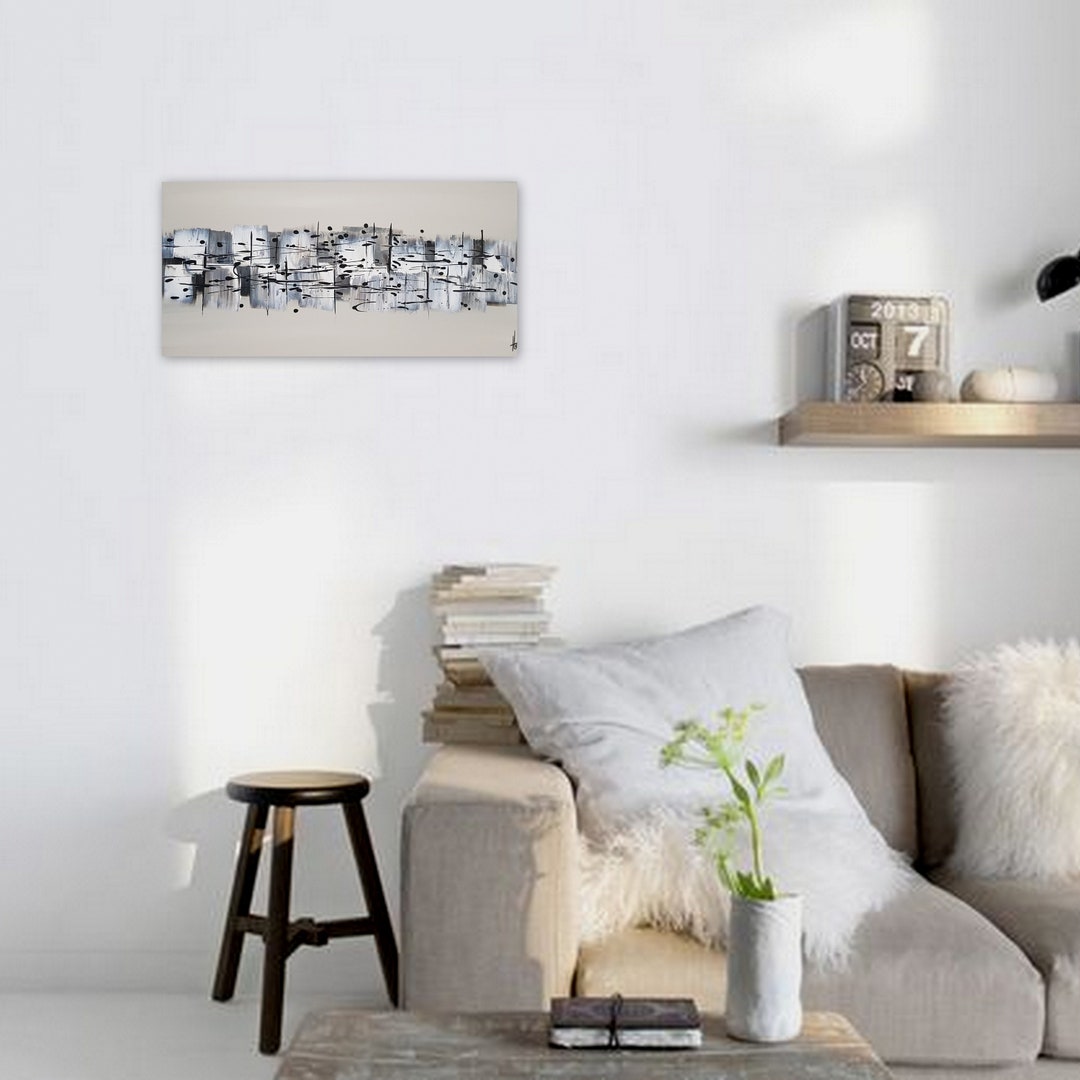 Horizontal Handmade Painting Painting new Break Canvas Mounted on Frame ...