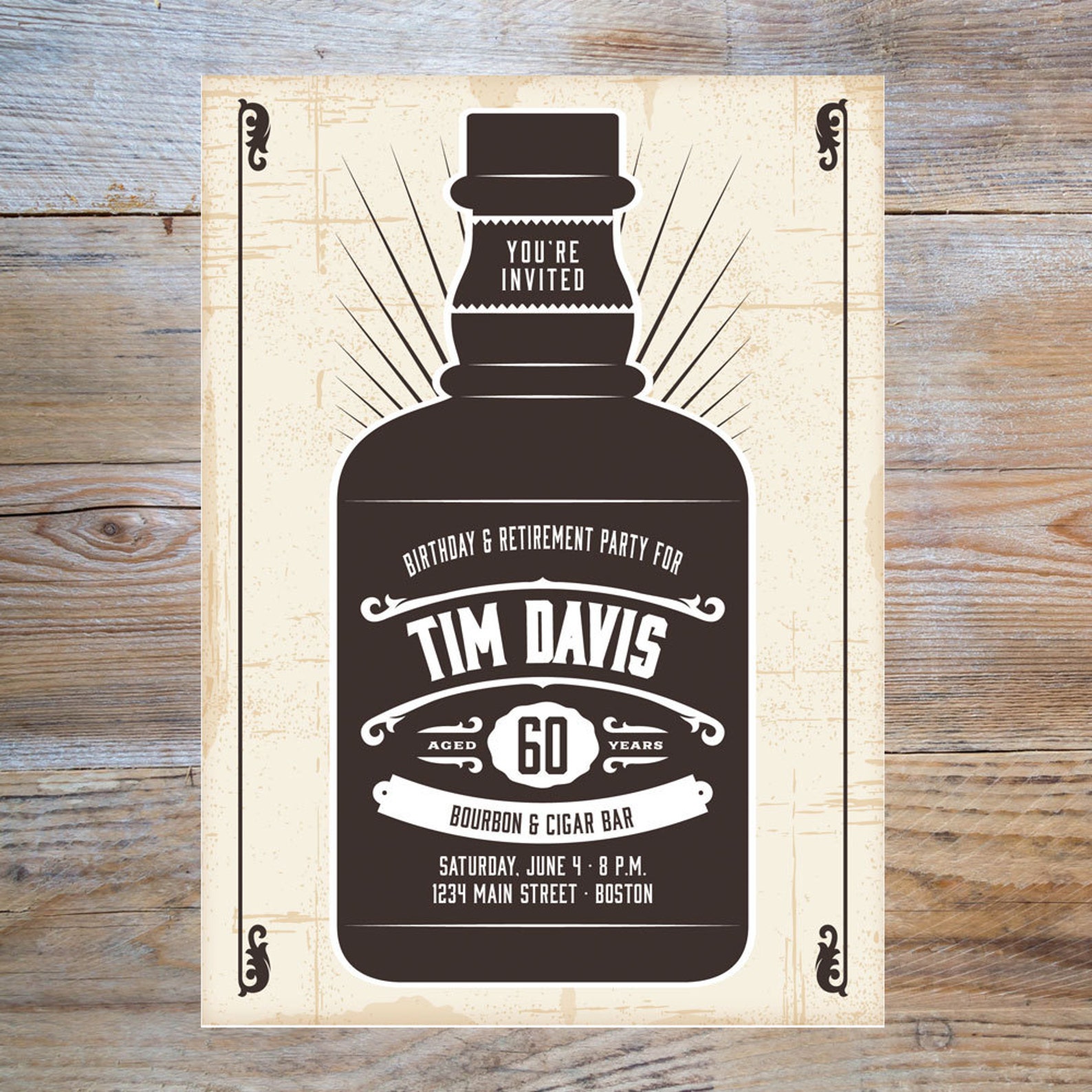 Bourbon Party Invitation - Etsy