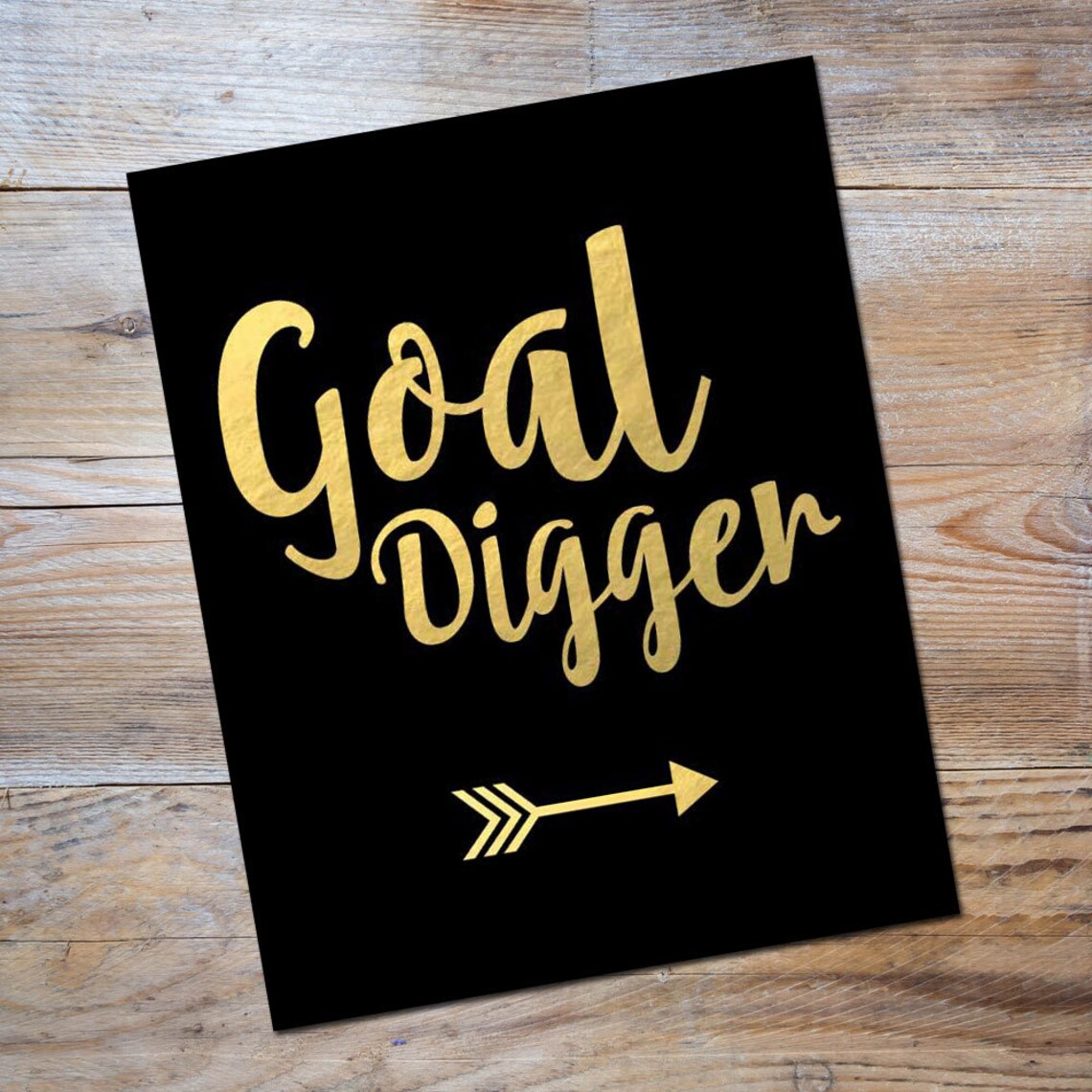 Goal Digger Printable 5x7 - Etsy