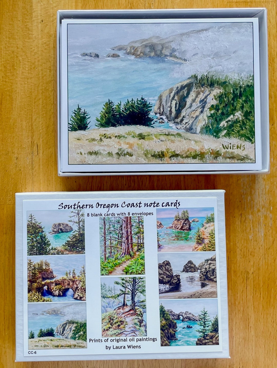 Oregon Coast Note Cards, 8 Blank With Envelopes, Whaleshead Beach ...