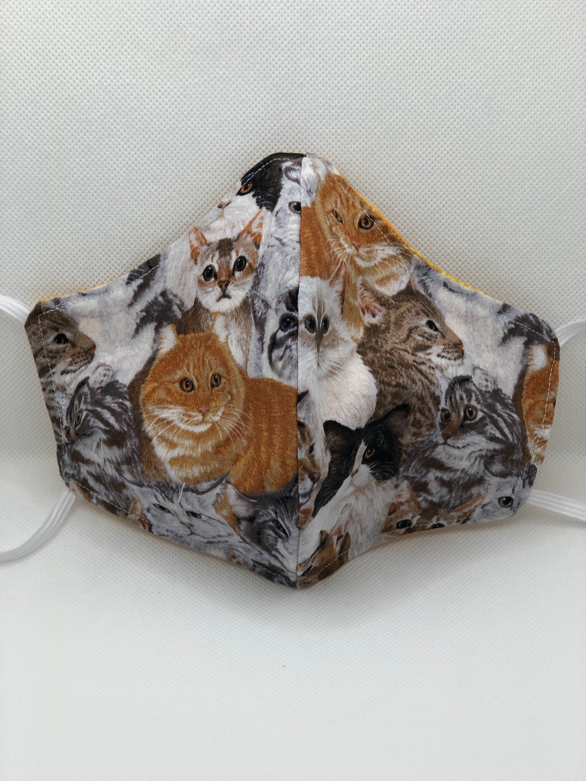 Face Mask / KITTENS / Cats / Fitted / Reversible / Adjustable | Etsy