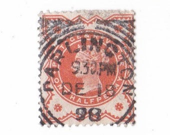Queen Victoria Stamp - Etsy
