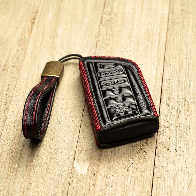 Vitodeco 5-button Leather Smart Key Fob Case Compatible With Acura MDX ...