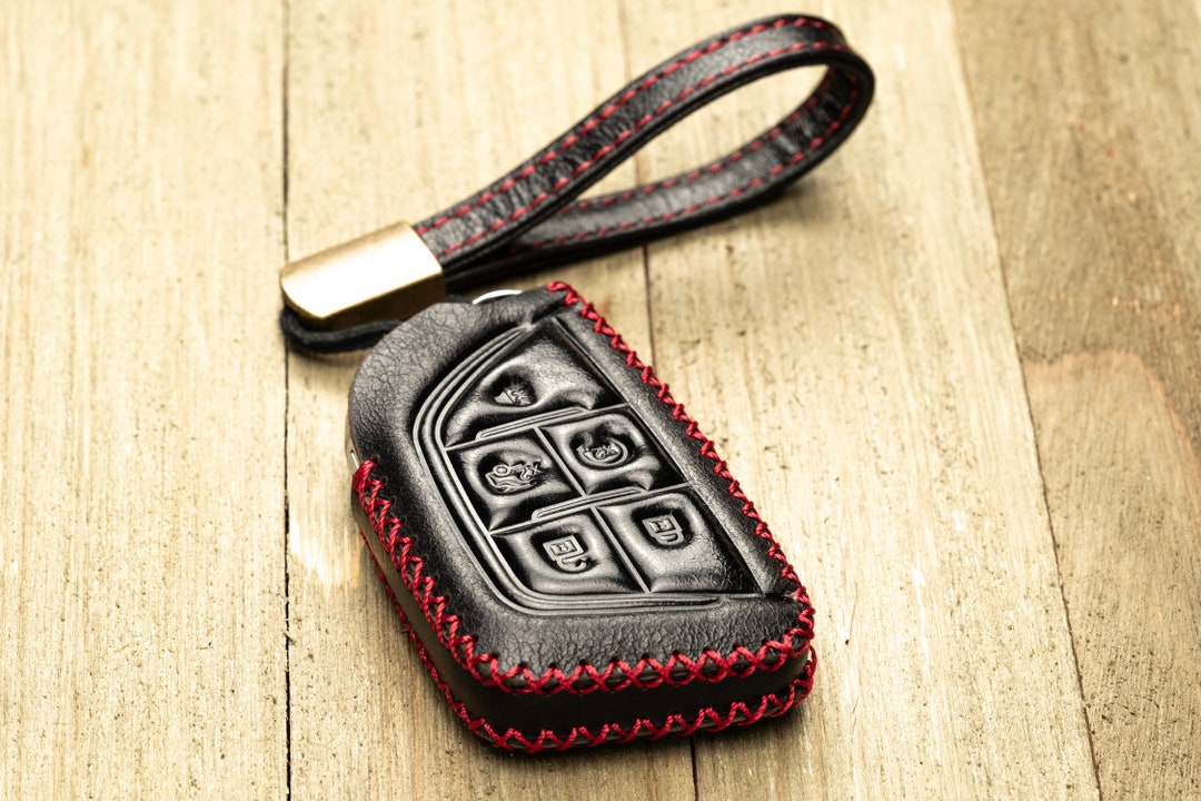 Vitodeco 5-button Genuine Leather Smart Key Fob Case Compatible for ...