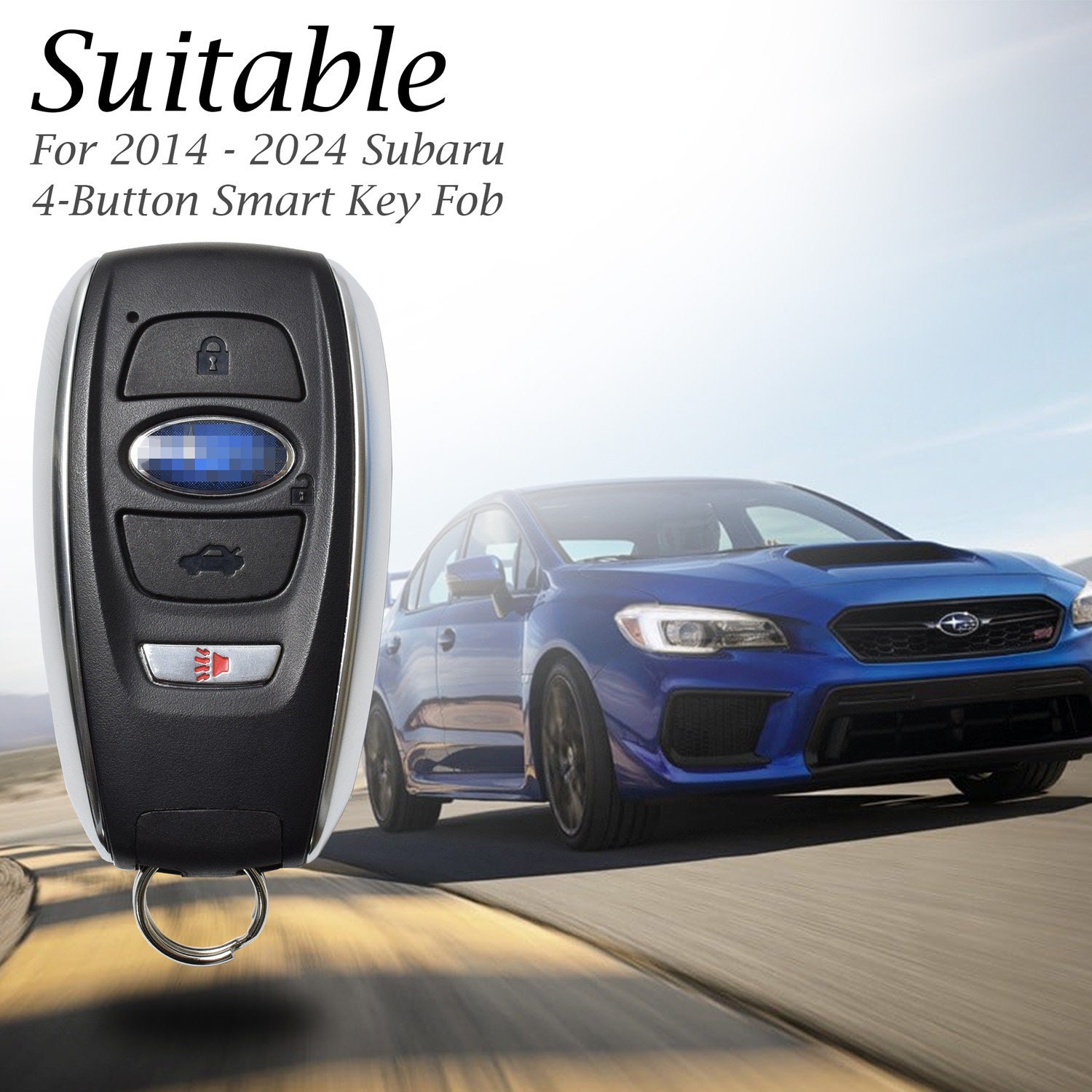 Vitodeco 4-button Leather Smart Key Fob Case Compatible With Subaru ...