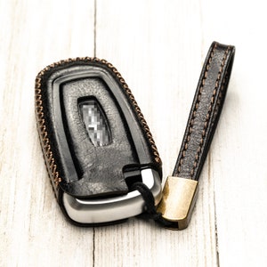 Leather Key Fob Case: 5-button, Fits Lincoln Aviator Corsair Nautilus ...