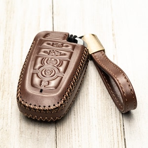 Vitodeco 5-button Leather Smart Key Fob Case Compatible With Ford ...