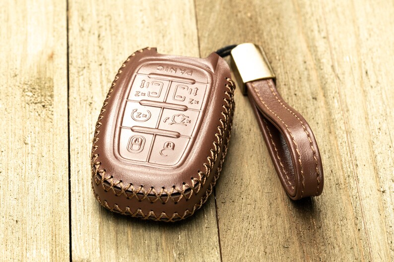 Vitodeco 7-button Leather Smart Key Fob Case Compatible With 2017 ...