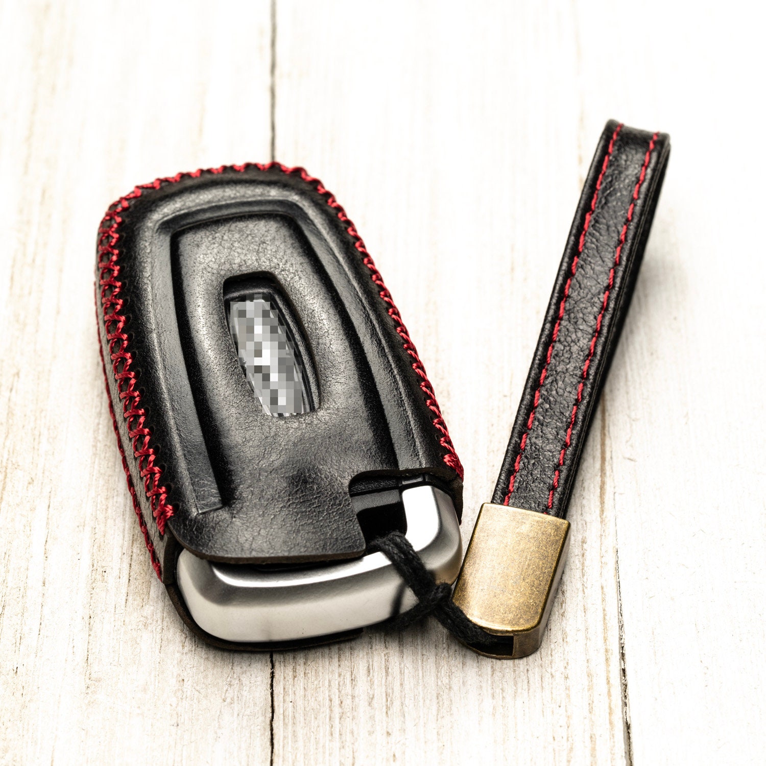Leather Key Fob Case: 5-button, Fits Lincoln Aviator Corsair Nautilus ...