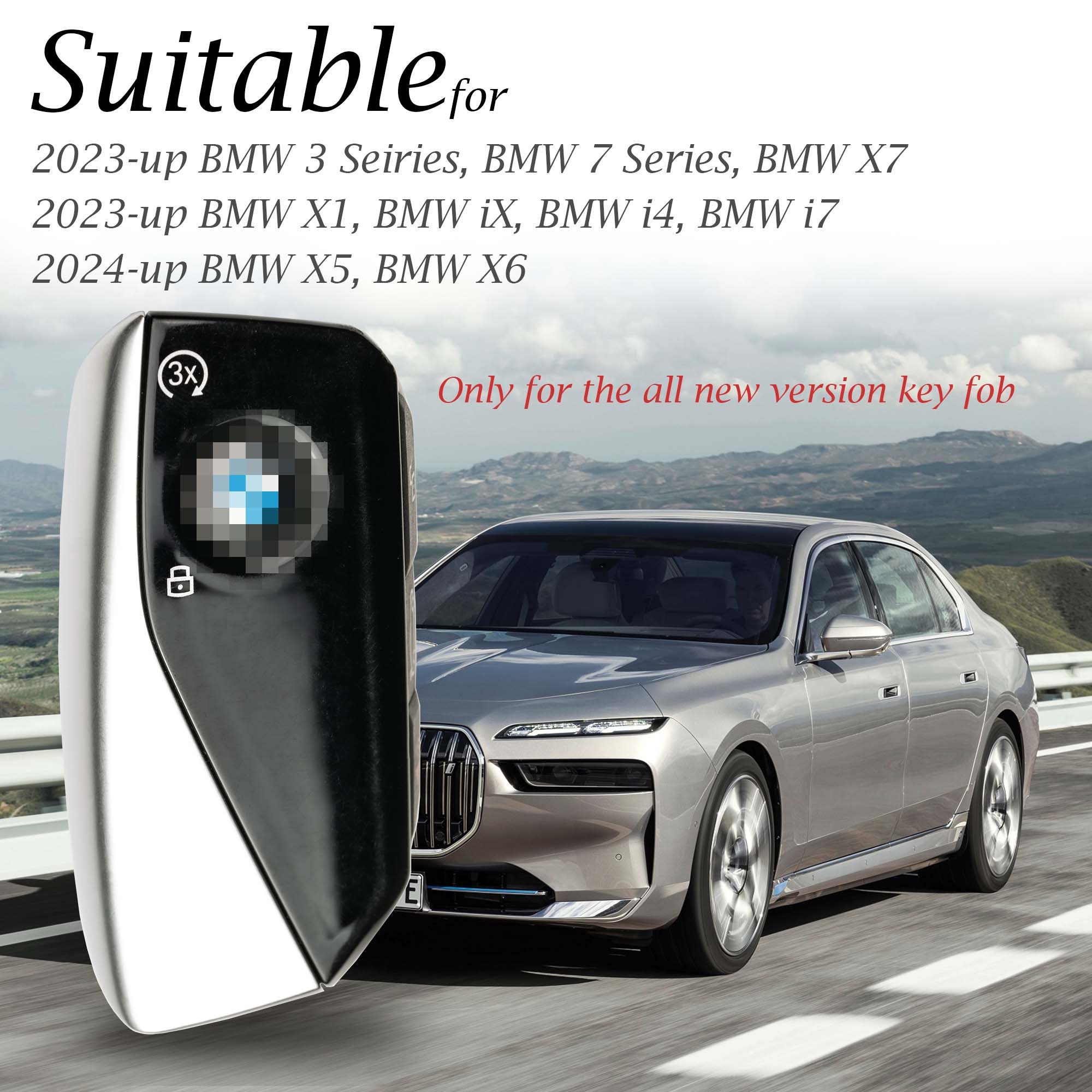 Vitodeco 4-button Leather Key Fob Case Compatible With 2023-up BMW X7 ...