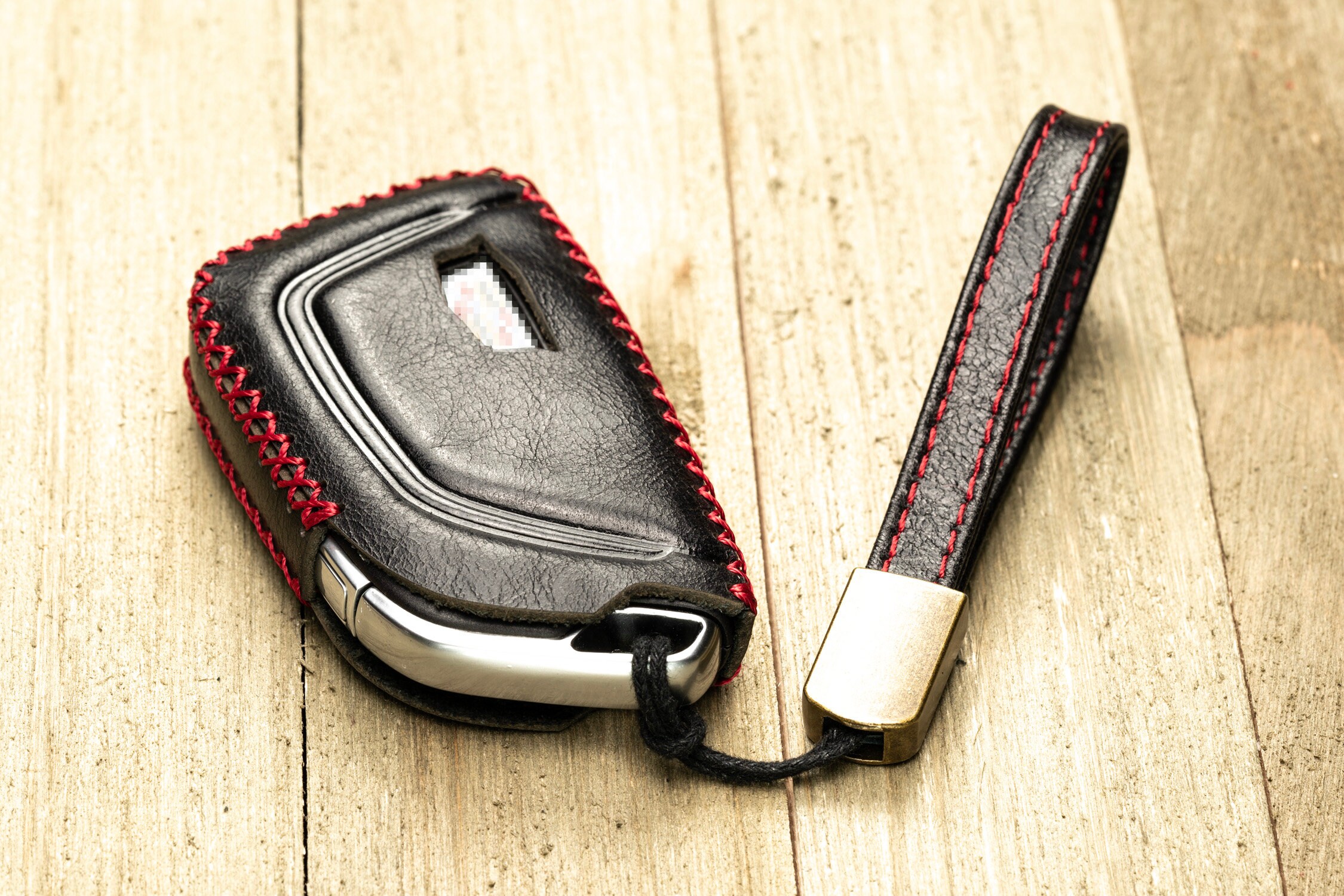 Vitodeco 5-button Genuine Leather Smart Key Fob Case Compatible for ...