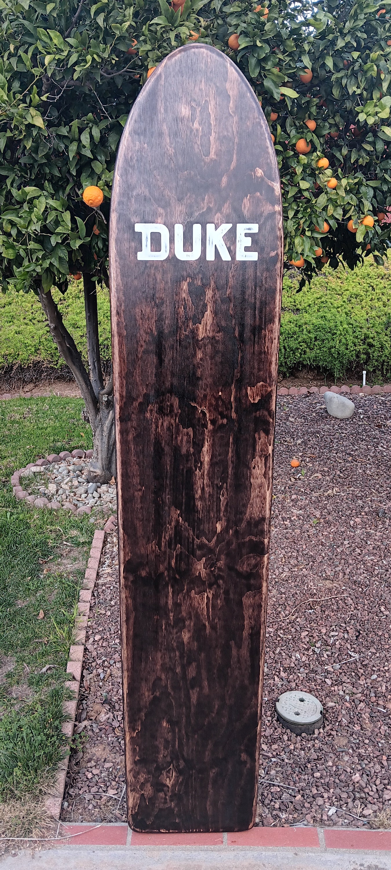 Duke Kahanamoku Surfboard Replica Vintage New Hawaiian Wall Art Surfing ...
