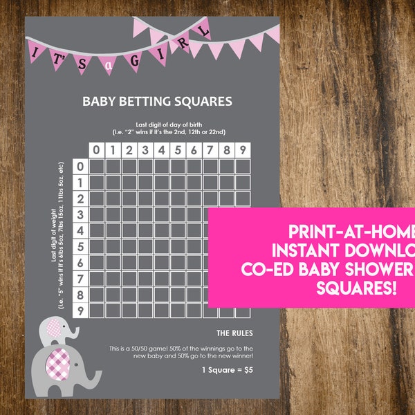 Baby Shower Squares - Etsy