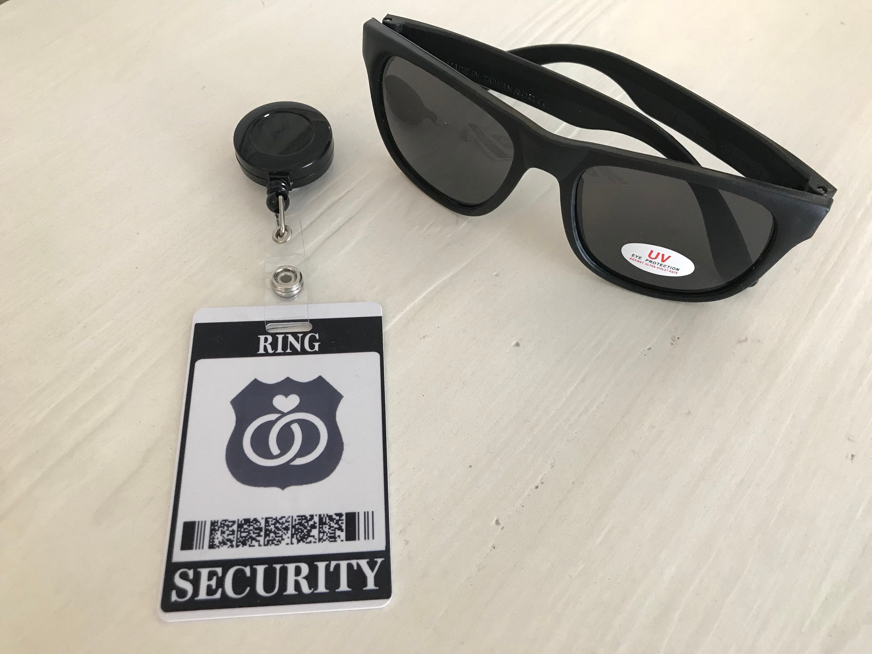 Ring Security ID Badge Set With Sunglasses Wedding Ring - Etsy