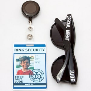 Ring Security ID Badge in BLUE - Wedding Ring Bearer Alternative - Etsy